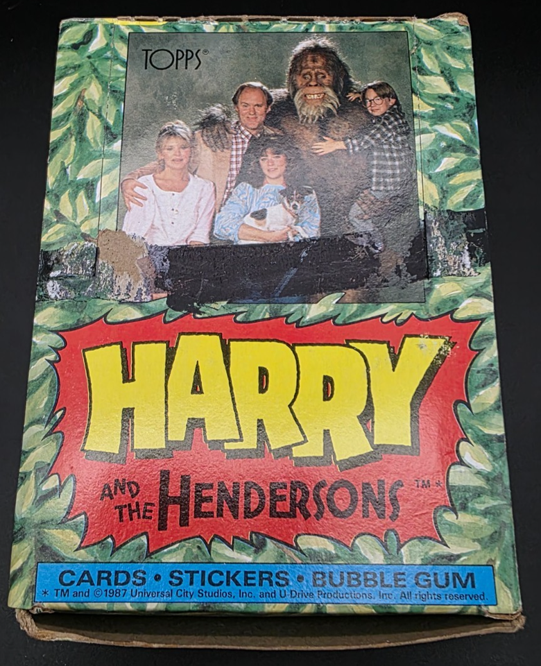 John Lithgow Harry and the Hendersons 1987 Topps Cards Box 36 Wax Packs ...