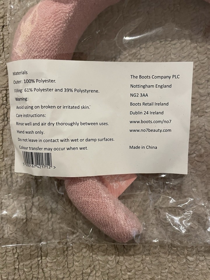 Brand New Sealed Boots No7 Good Intent Baby Pink Pastel Cloud Headband ...