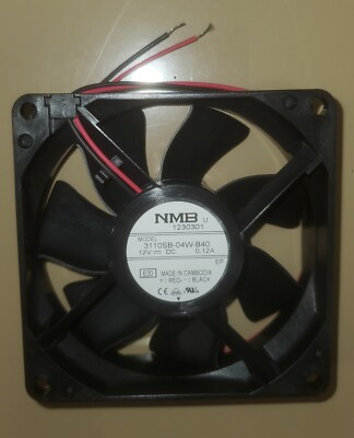 NMB 3110SB-04W-B40-E00 12 Volt DC .12Amp 2 WIRE AXIAL COOLING FANS | eBay