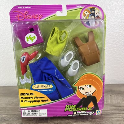 Disney Kim Possible Fashion Doll clothes Club Banana Accessory Kit ...