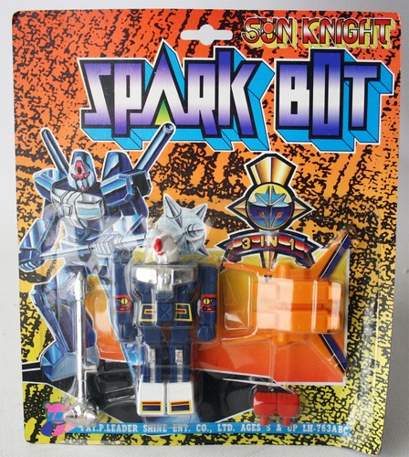 VINTAGE 80'S TRANSFORMABLE SUN KNIGHT SPARK BOT LH LEADER SHINE TAIWAN ...