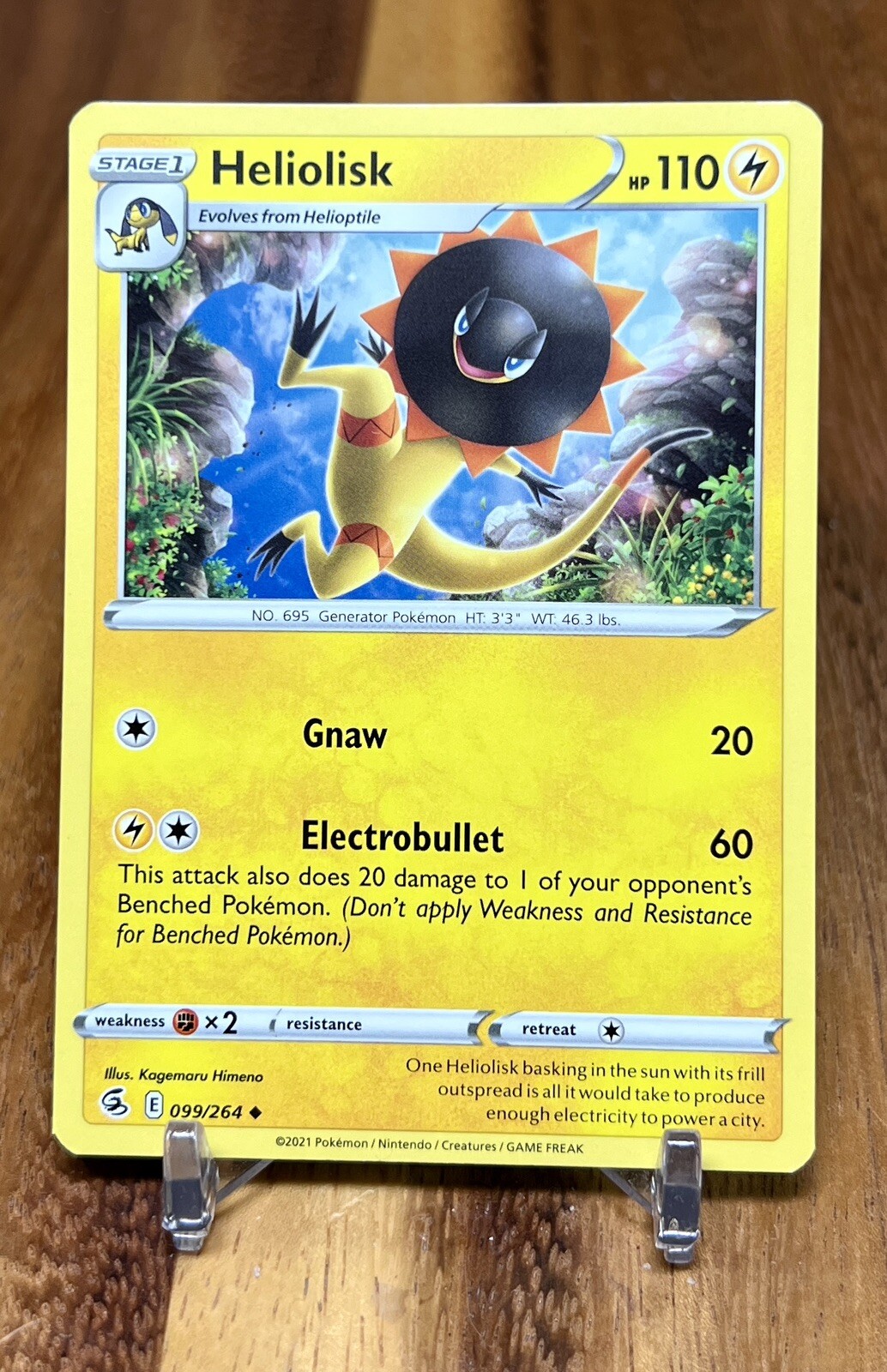 Heliolisk 099/264 Non Holo Uncommon Fusion Strike Pokemon Card NM | eBay