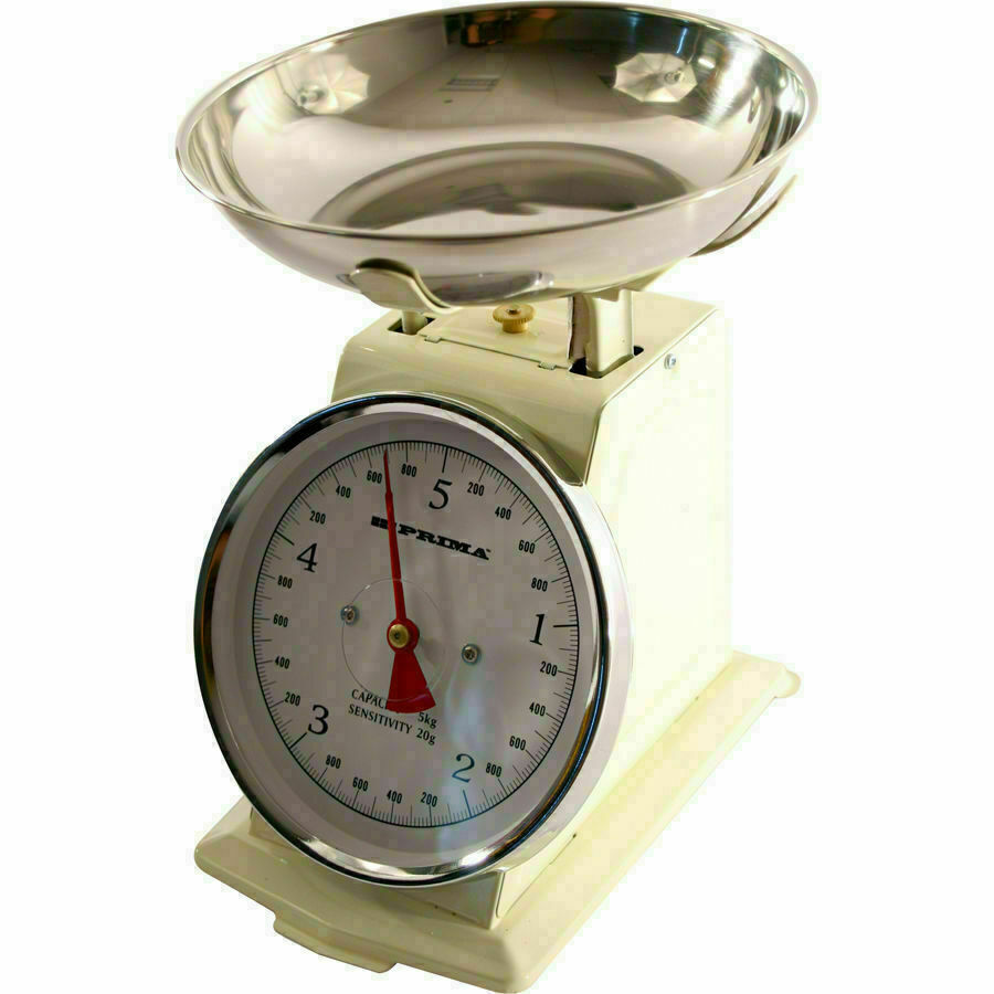 5KG TRADITIONAL KITCHEN WEIGHING SCALE BOWL RETRO MECHANICAL SCALES ...