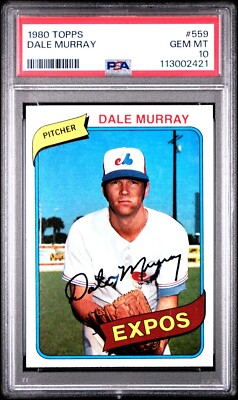 1980 TOPPS DALE MURRAY #559 PSA GEM MINT 10 | eBay