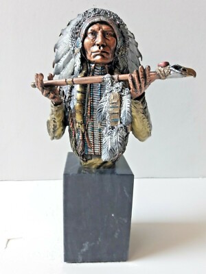 Legends Mixed Media WILLY WHITTEN 1992 Signed Peace Offering Sculpture ...