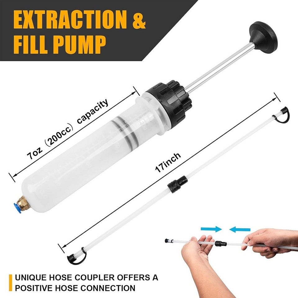 Fluid Extraction Filling Syringe Transfer Liquid Pump Oil Extractor ...