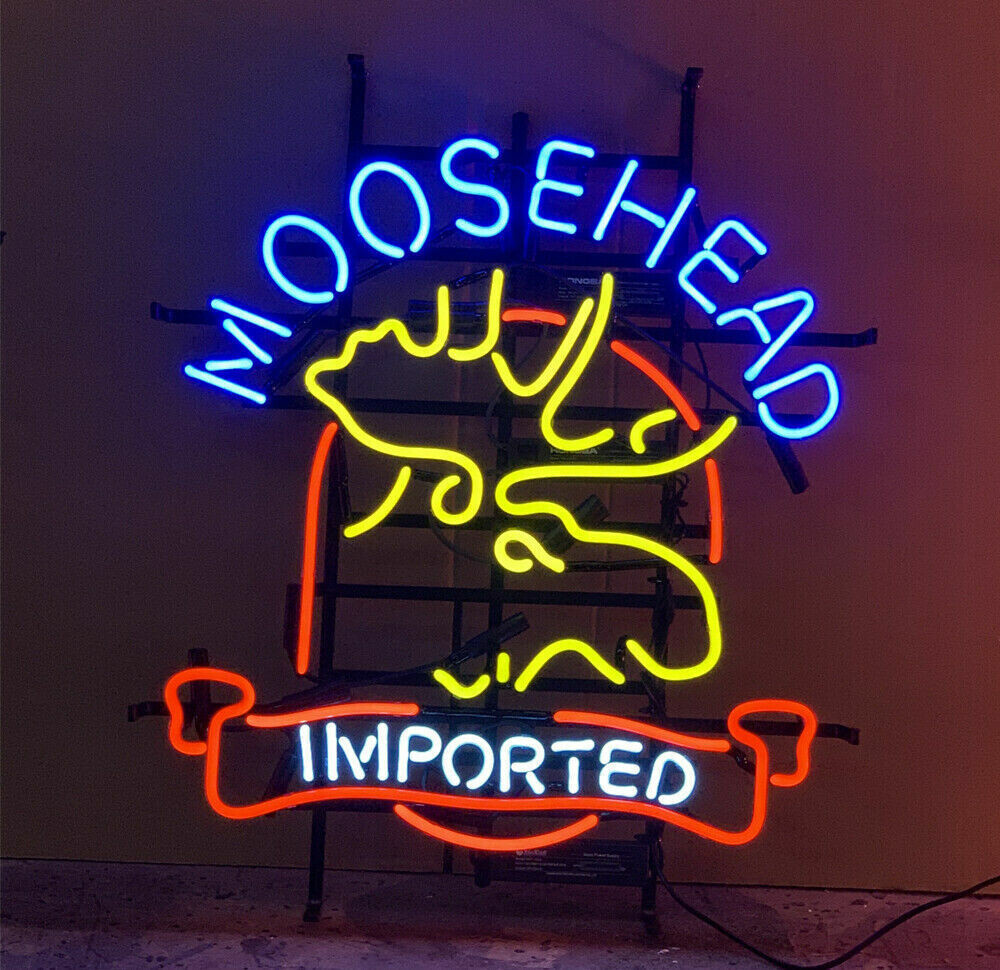 Moosehead Imported Beer Neon Sign Beer Bar Pub Wall Decor 19x15 | eBay