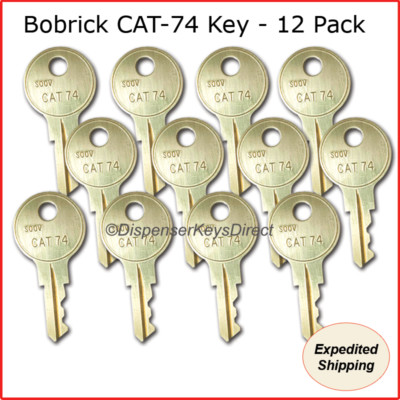 Bobrick CAT-74 Paper Towel, Toilet Tissue & Soap Dispenser Key (12/pk ...