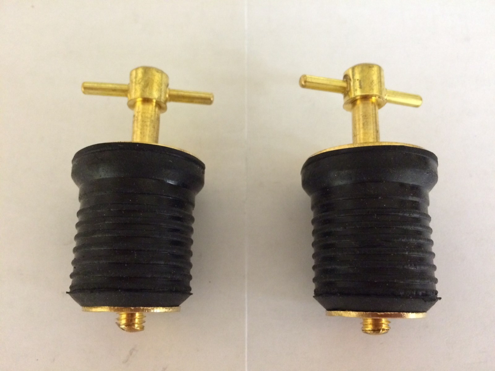 DRAIN PLUGS BRASS SEACHOICE 2 PAC 18801 TWIST TYPE 1" DRAINS MARINE ...
