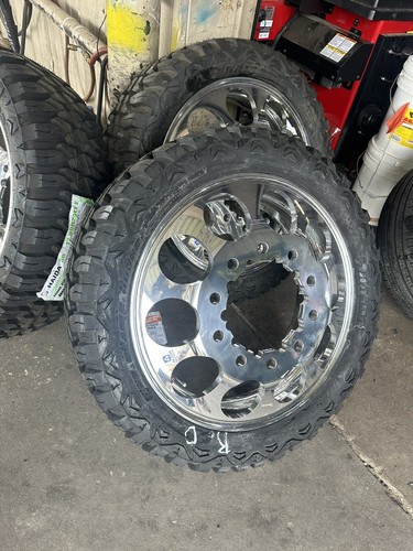 22" MEGA HOLE ALCOA CUSTOM CUT WHEELS WITH TIRES 33 OR35125022 FOR ...