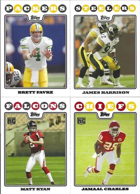 2008 Topps Football - BASE & ROOKIES - Pick & Choose - Fill Ur Set! | eBay