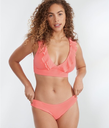 Sunsets NEON CORAL Alana Hipster Low Rise Bikini Swim Bottom, US Small | eBay