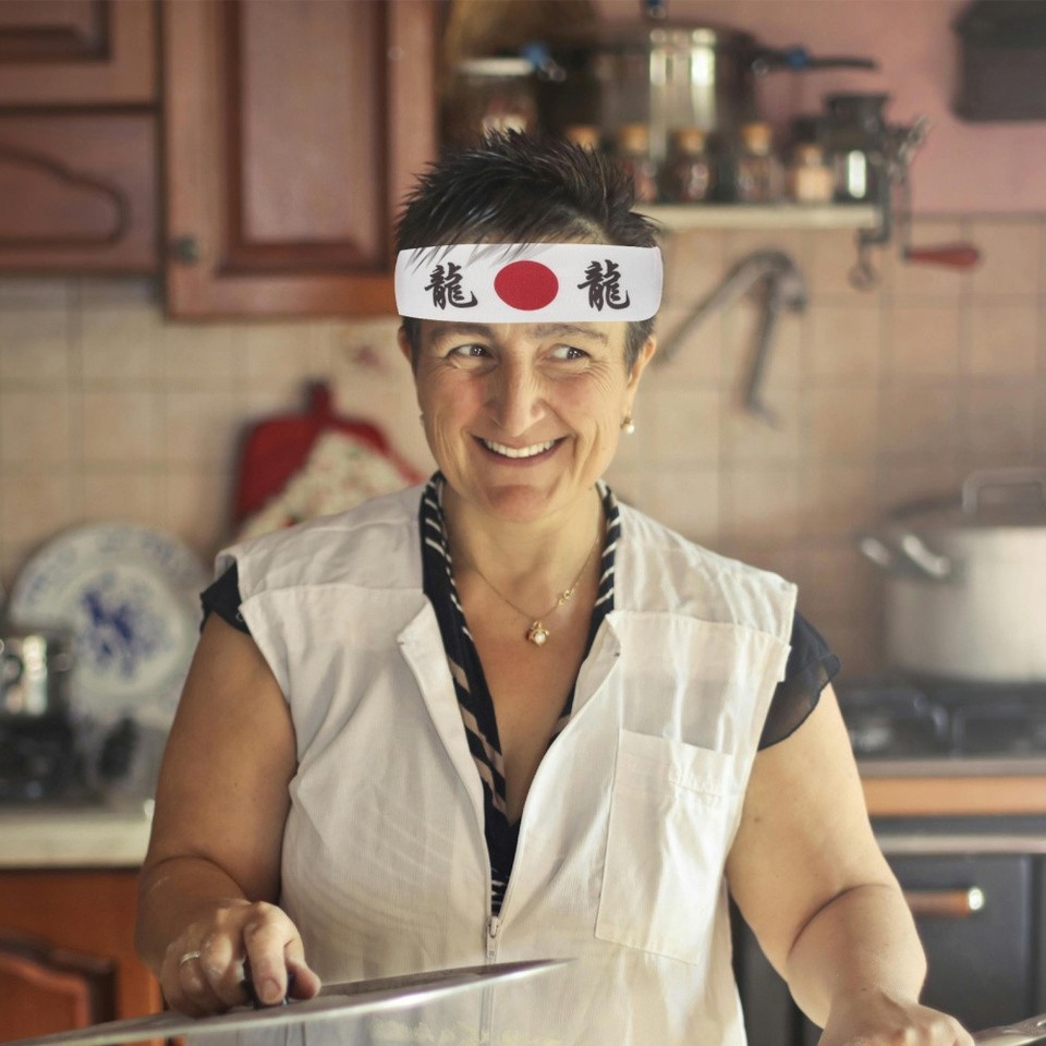 2 Pcs Sushi Chef Headwear Band for Men Costume Hairbands Headband | eBay UK