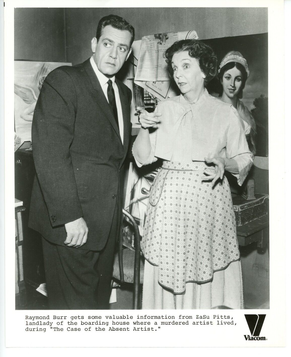 Vintage 8x10 Photo Perry Mason (1950's TV series) Raymond Burr Zasu ...