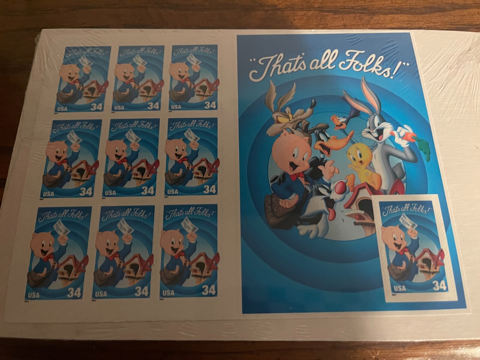 Scott #3534 Porky Pig "That's All Folks" Sheet of 10 Stamps - MNH | eBay
