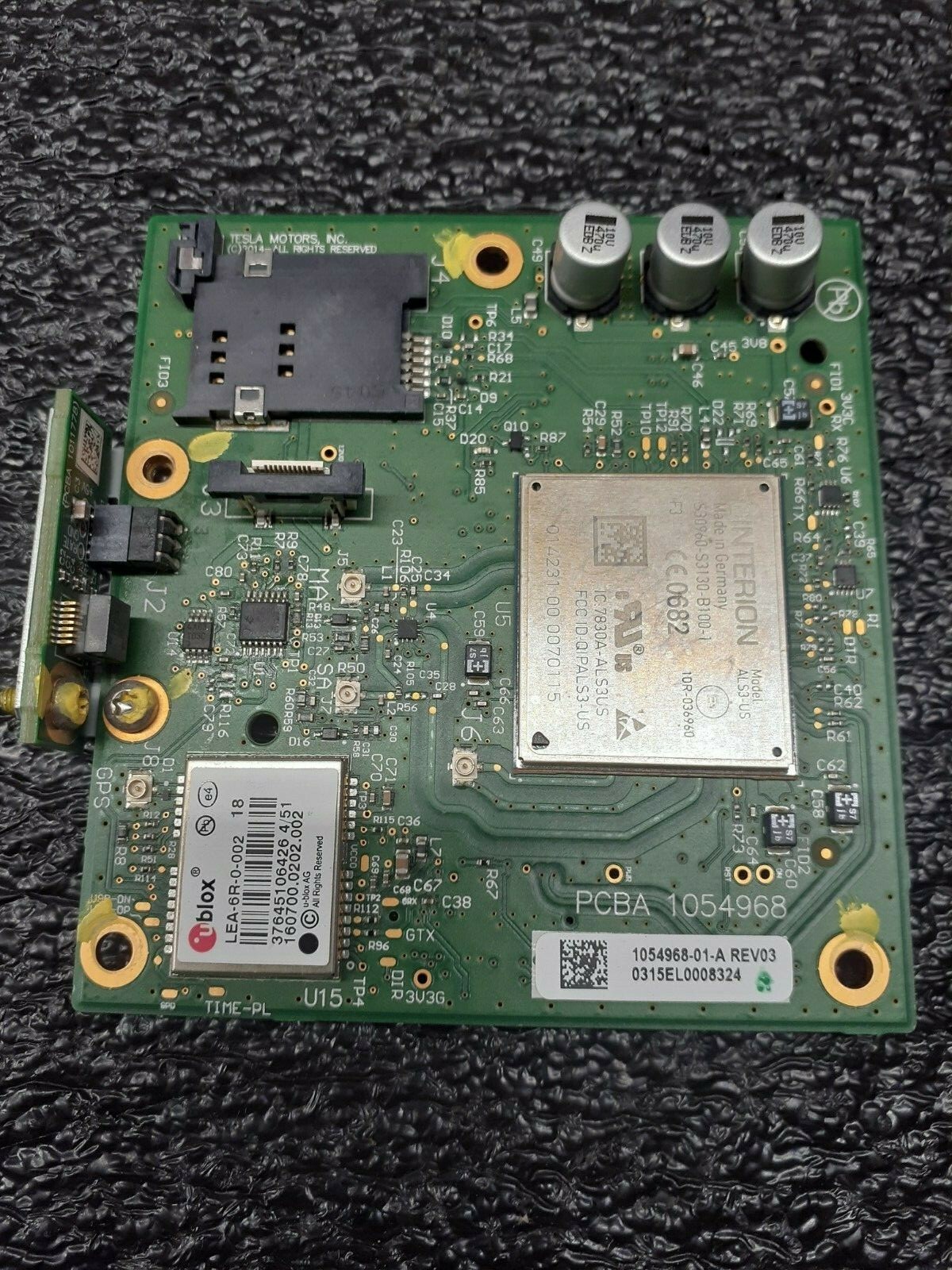 Tesla Model S X PCBA LTE Modem Board Connectivity No Sim Card 1054968 ...