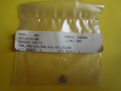 OEM Genuine Shindaiwa Echo 22128-81380 P003002770 Carburetor Screen 140 ...