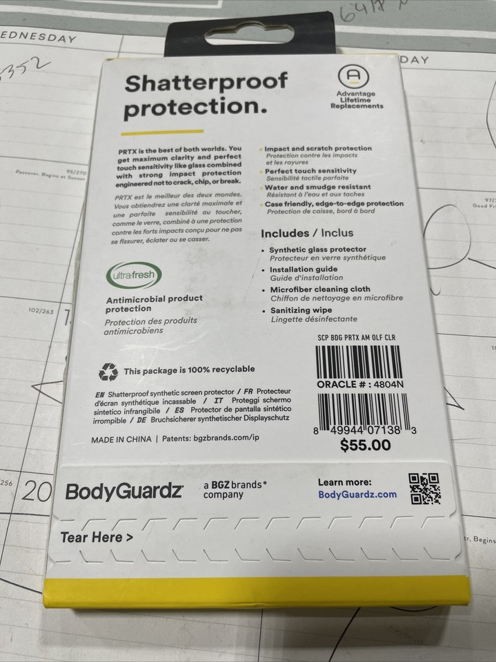 100 BodyGuardz PRTX Synthetic Screen Protector for iPhone 12 mini ( 5.4 ...
