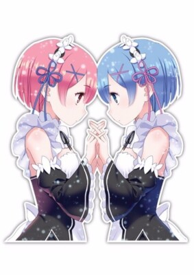 Re:Zero Rem and Ram Anime Car Window Decal Sticker 008 | eBay