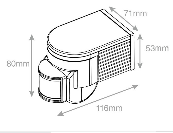 Outdoor PIR Motion Sensor light Switch IP44 | eBay