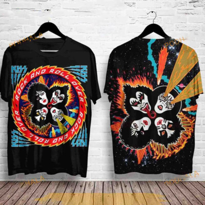 Kizz Rock and Roll Over 3D Shirt, Rock Band 3D Shirt | eBay