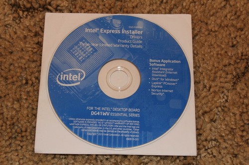 Intel Express Installer Driver DVD Format for Intel Desktop Board ...