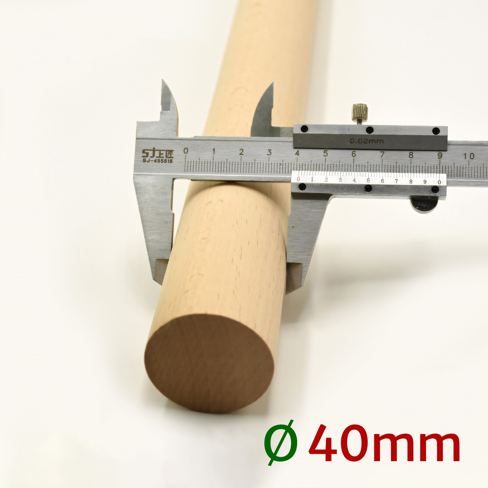 Ø 4mm to 60mm Beech x 10cm Wooden Dowling Rods, Craft Sticks Rods ...