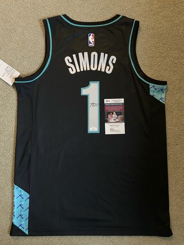 Anfernee Simons Signed Portland Trail Blazers Jersey JSA COA Autograph ...