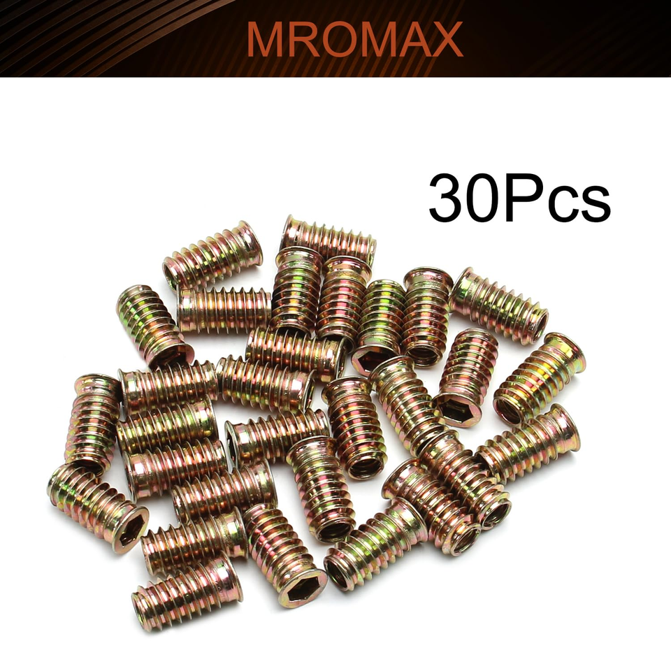 Hex Threaded Inserts M8 Internal Threads Hex Drive with Flanged 13Mm ...