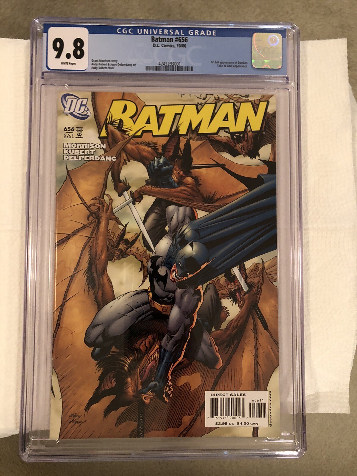 Batman #656 CGC 9.8 1st full appearance of Damian Wayne Batman's son DC ...