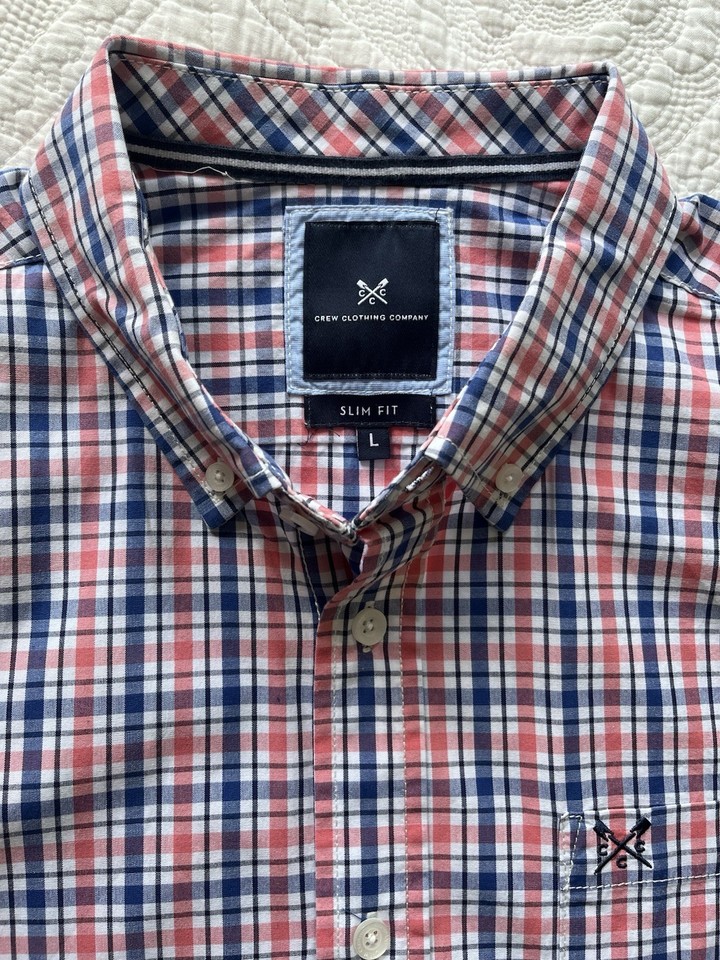 CREW Clothing Company Men’s Shirt - Large (Slim Fit) | eBay UK