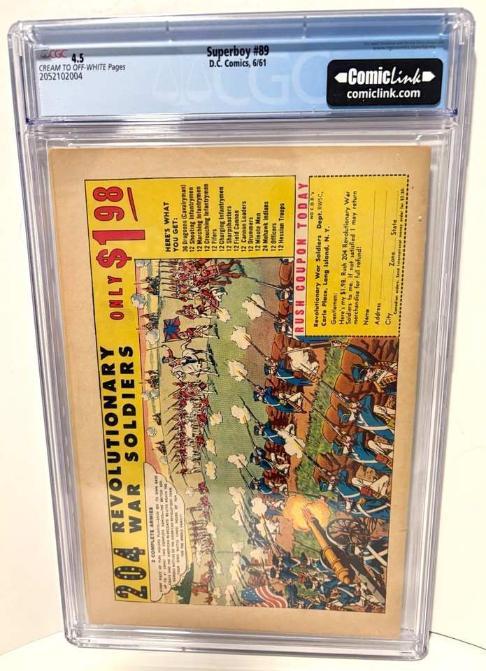 Superboy #89 CGC 4.5 DC 1961 1st Appearance Mon-El | eBay