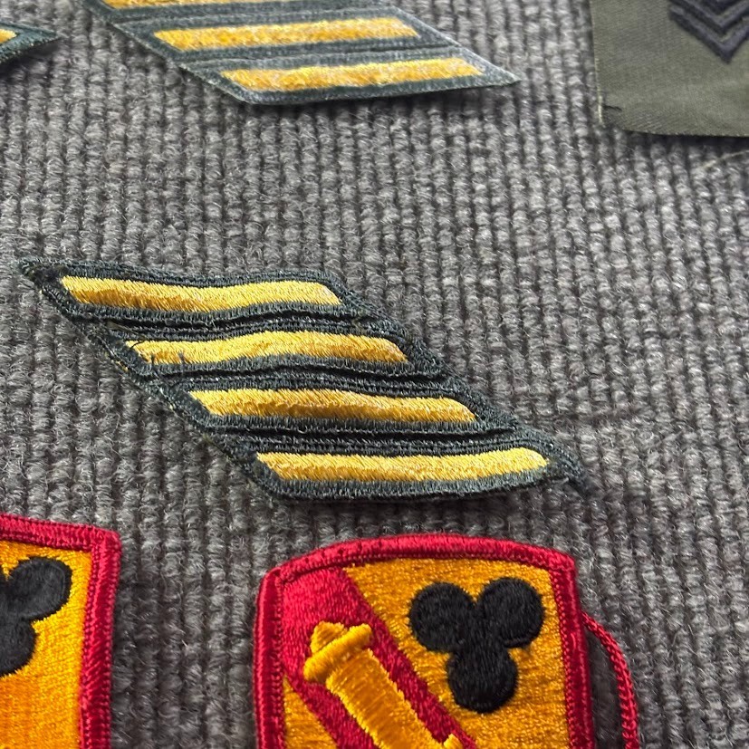 Vintage WWII US Army Rank Patch Lot Sergeant Corporal Chevron Stripes ...