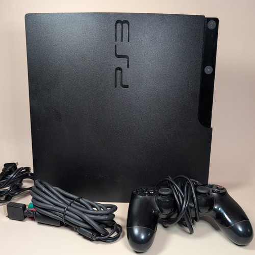 Sony PlayStation 3 Slim PS3 160GB Black Gaming Console CECH-3001A ...