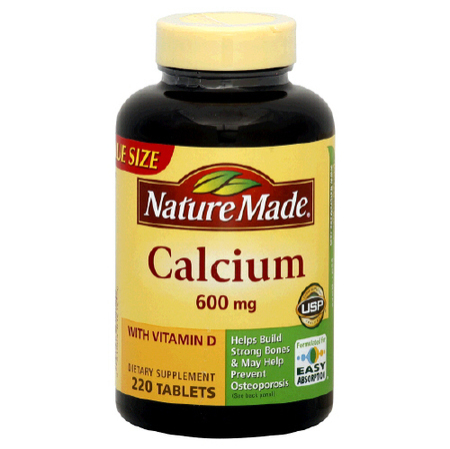 Pharmavite Nature Made Calcium with Vitamin D 600 mg Tablets 220ea ...