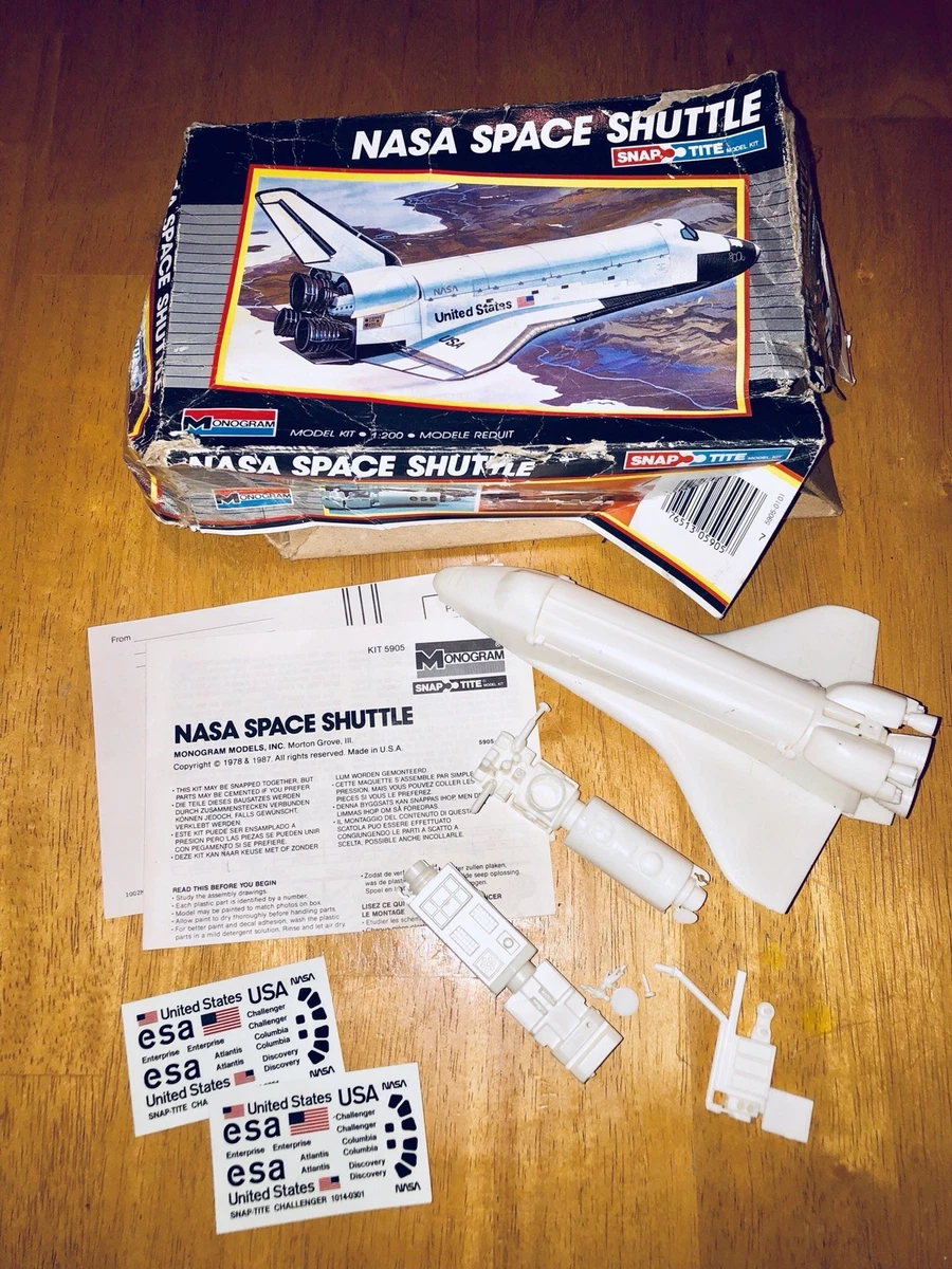 Weathered Paper Model Space Shuttle