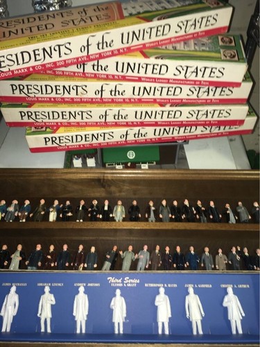 PRESIDENTS OF THE UNITED STATES VINTAGE MINIATURES BY MARX SERIES 1-5 ...