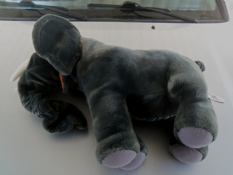 Folkmanis African Elephant Realistic Full Body Hand Puppet Plush ...