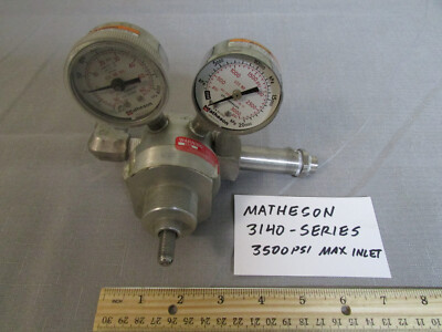 Matheson 3140-Series Gas Regulator 3500 psi Max Inlet Missing Knob | eBay