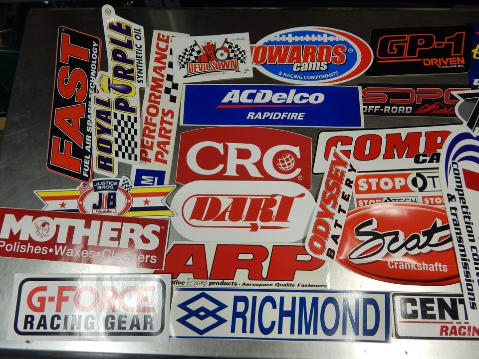 25 Large Size to 11" Racing Window Decals NHRA Contingency Tool Box ...