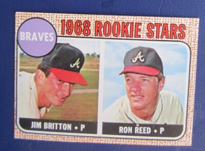 1968 Topps Rookie Stars Britton & Reed (Milwaukee Braves) #76 EX/NRMT ...