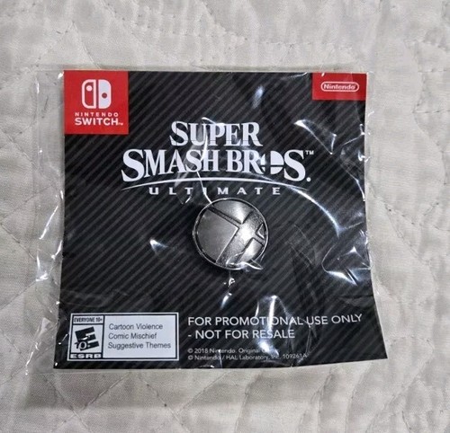 Nintendo Switch Super Smash Bros Ultimate Logo Pin Promo Item | eBay