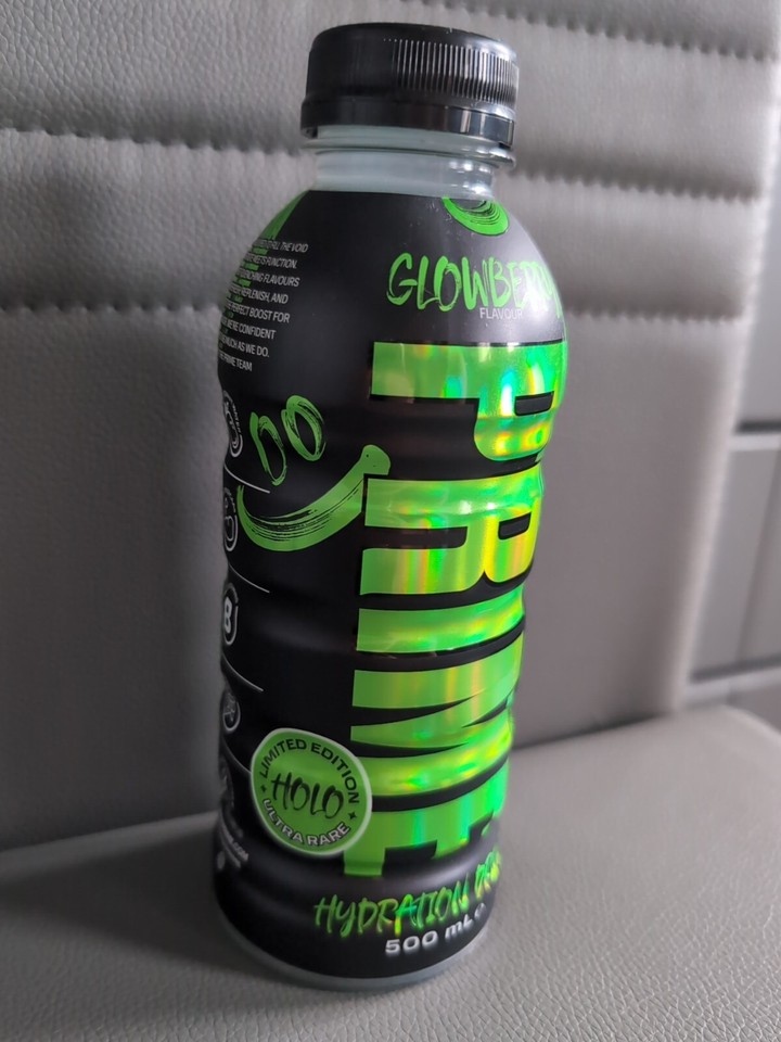 Prime Hydration Glowberry Ultra Rare Limited Edition Holo Sports Drink ...