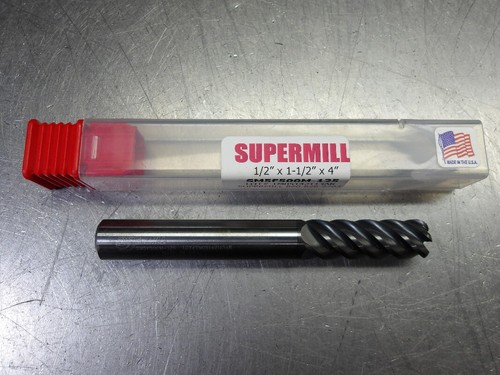SUPERMILL 1/2" Carbide Endmill 5 Flute .125R SM5F500M-125 (LOC575) | eBay