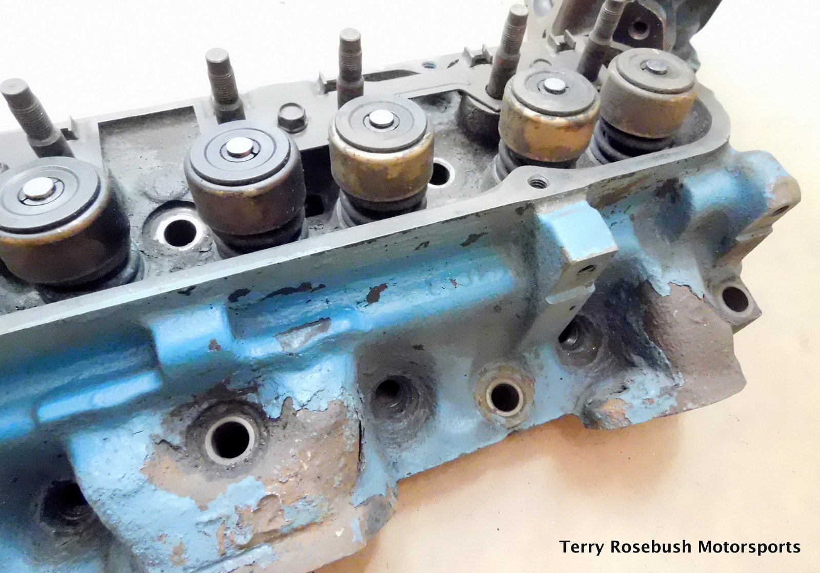 GM 7J2 Pontiac V8 Cyl Heads, Dated: K-24/L-8-1971, All Stock, w ...