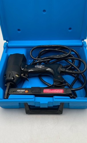 Duo-Fast Black Staple Gun Heavy Duty Electric Carpet Tacker With Hard ...