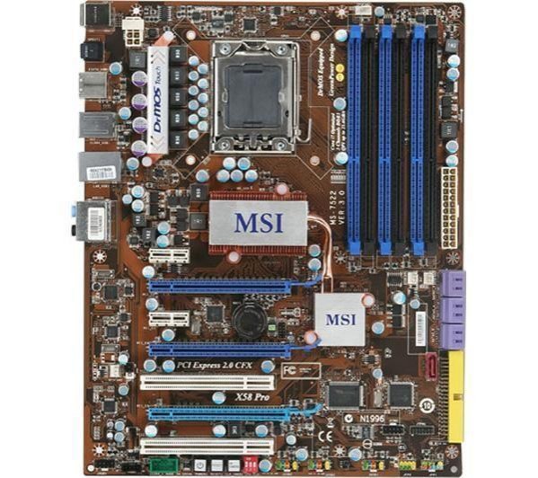 MSI X58 Pro, LGA 1366/Socket B, Intel Motherboard for sale online | eBay