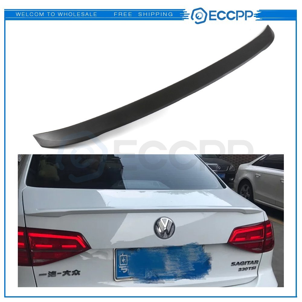REAR TRUNK SPOILER Lip Wing ABS Style BLACK L041 For 2012-2017 JETTA ...
