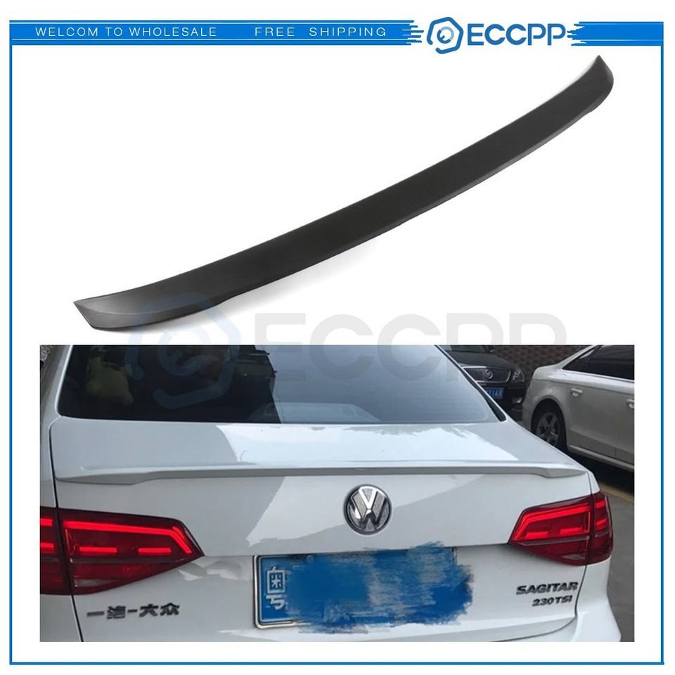 REAR TRUNK SPOILER Lip Wing ABS Style BLACK L041 For 2012-2017 JETTA ...