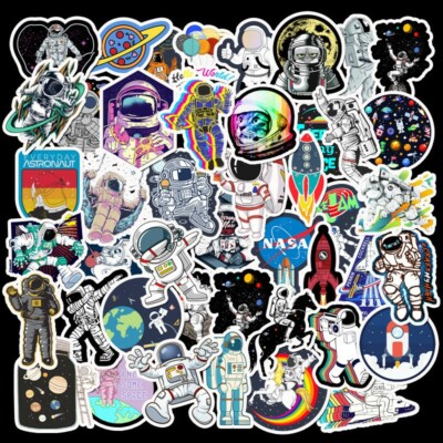 50 pcs vsco Sticker NASA astronaut Space Science For Laptop ship free ...